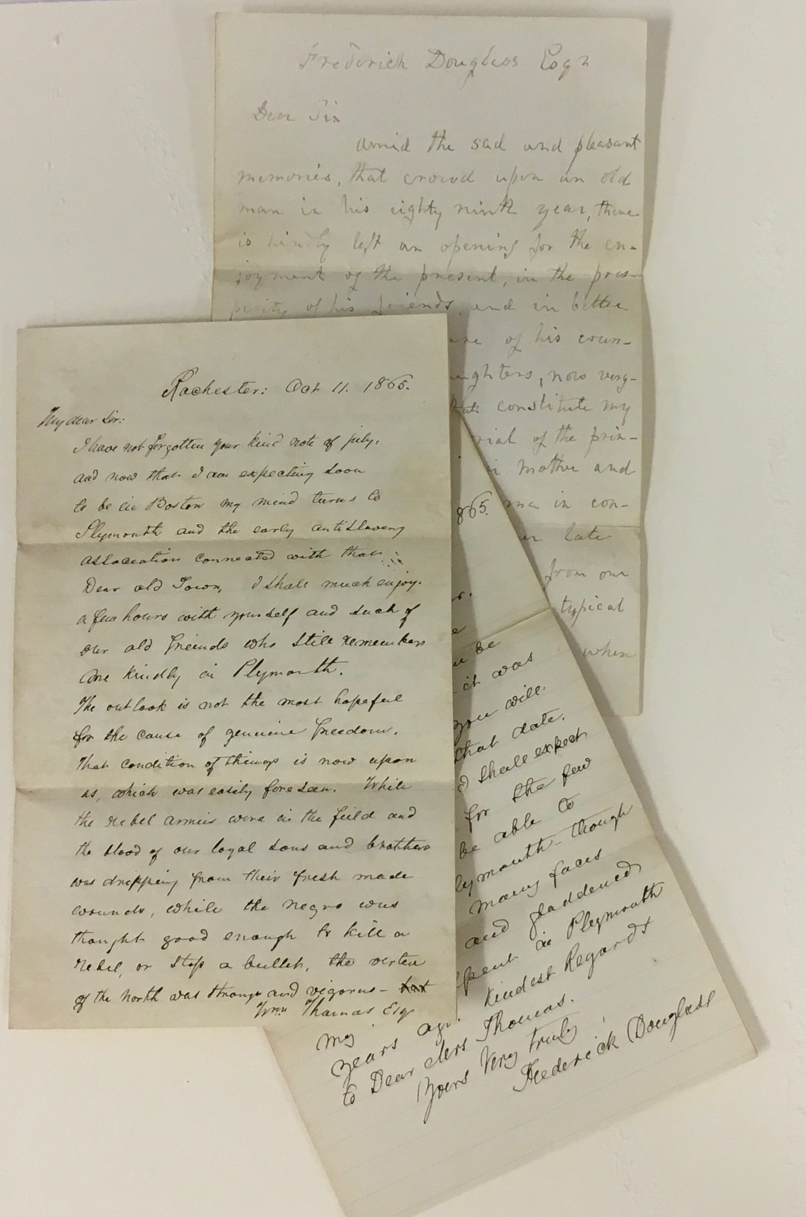New Acquisition -- Frederick Douglass Letters | Beinecke Rare Book ...